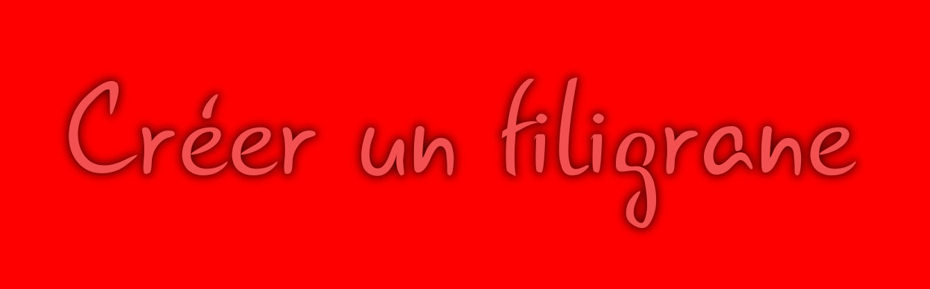 Créer un filigrane (signature) sur vos photos ? Tutoriel PDF